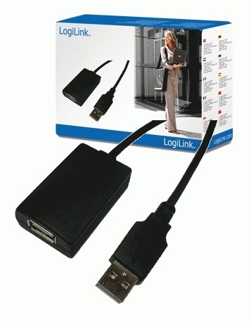 CABLE EXTENSOR USB(A) 2.0 A USB(A) 2.0 LOGILINK 5M NEGRO - PC INFO-RED